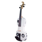 Volta V4-R Violinatron 3/4-Size Hybrid Electric Violin, White ...