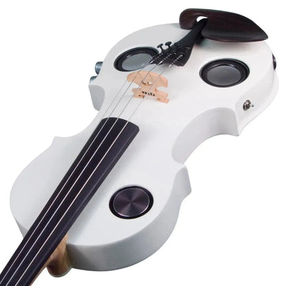 Volta V4-R Violinatron 3/4-Size Hybrid Electric Violin, White ...